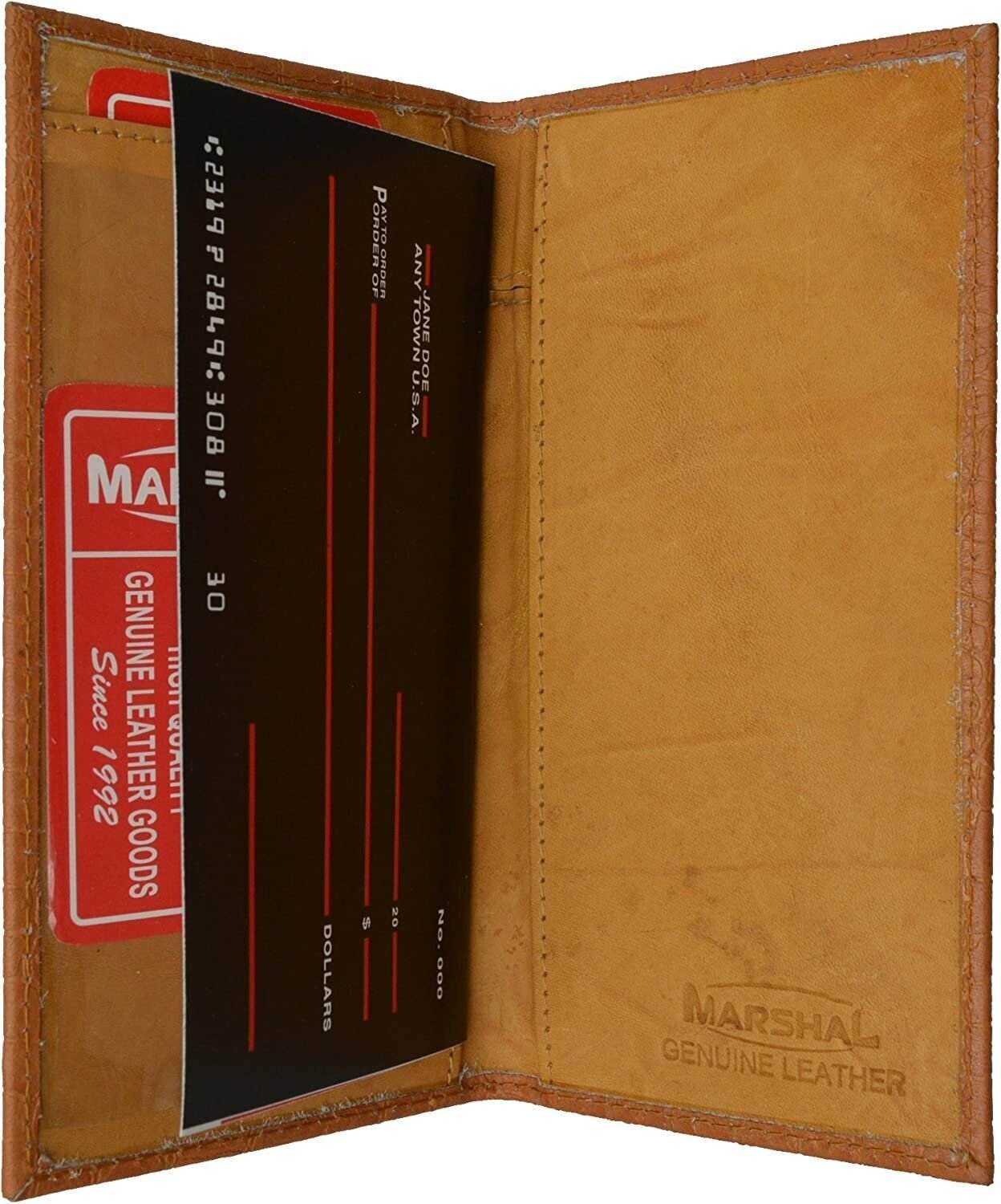 Marshal Leather Checkbook Cover Case #156 (Croco Black) | eBay