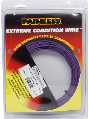 Painless Wiring Wire TXL 14 Gauge 50 ft Roll Plastic Insulation Copper ...