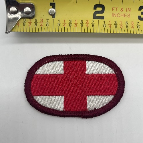 US Military 326th Medical Group Airborne OVAL Patch Merrowed Medic Red ...