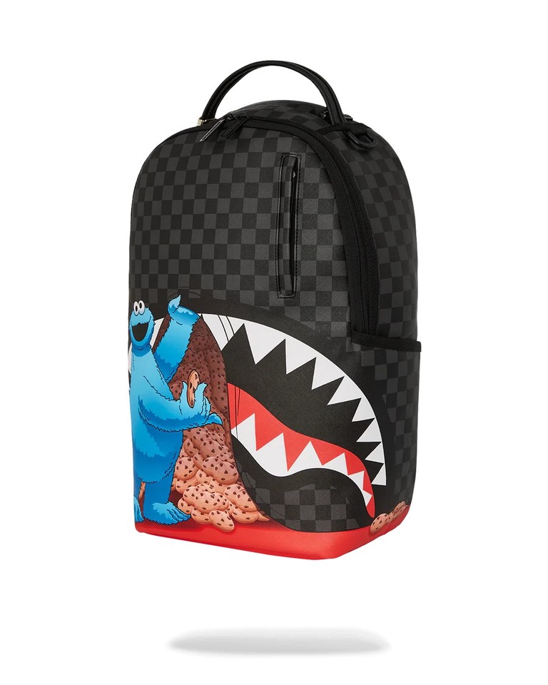 Authentic SPRAYGROUND SESAME STREET COOKIE MONSTER SNACK ATTACK ...