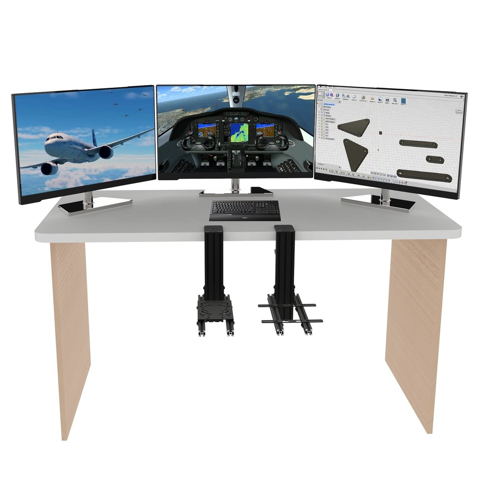 Hikig 2 Set The Desk Mount for The Flight Sim Game Joystick, Throttle ...
