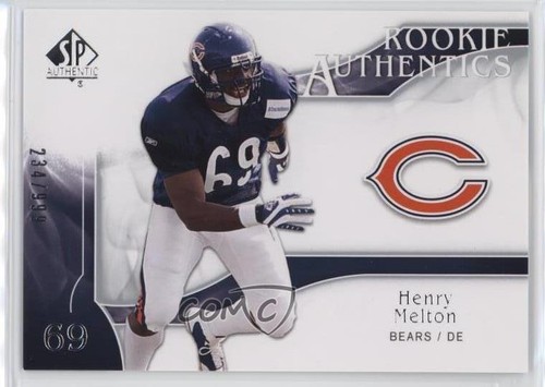 2009 SP Authentic Rookie Authentics /999 Henry Melton #217 Rookie RC | eBay