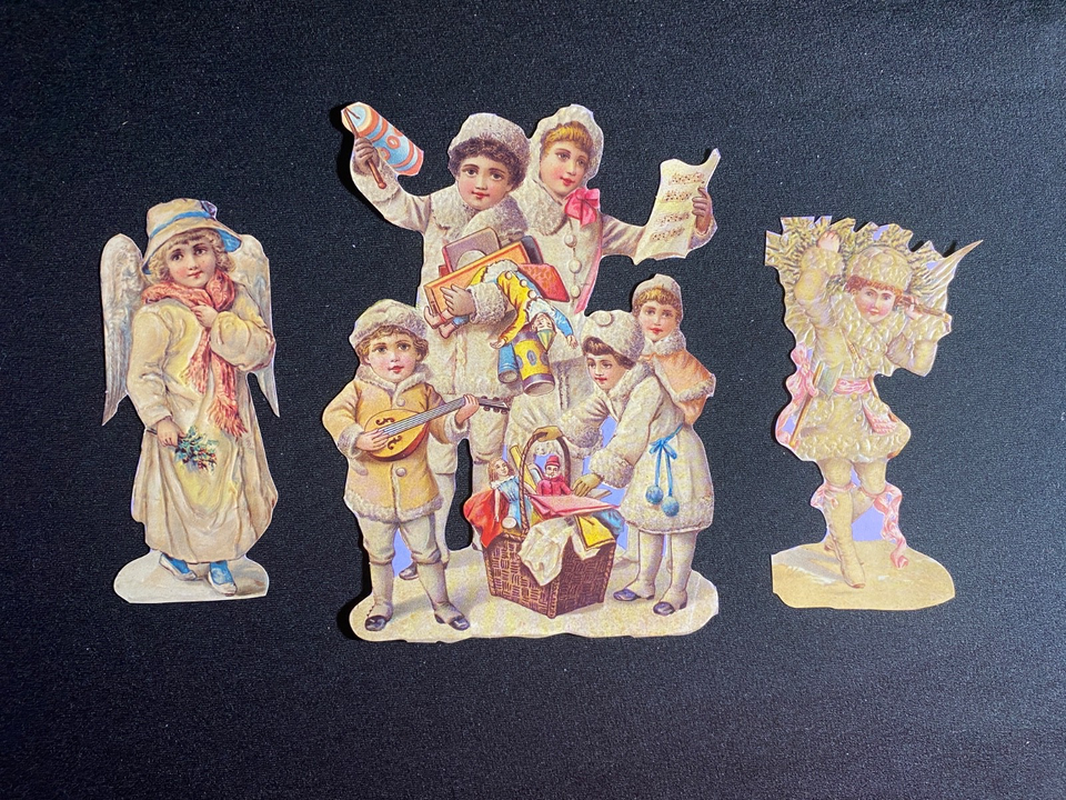 Victorian Children Die Cut Scrap Angel MLP Scrapbook Nursery Rhyme ...