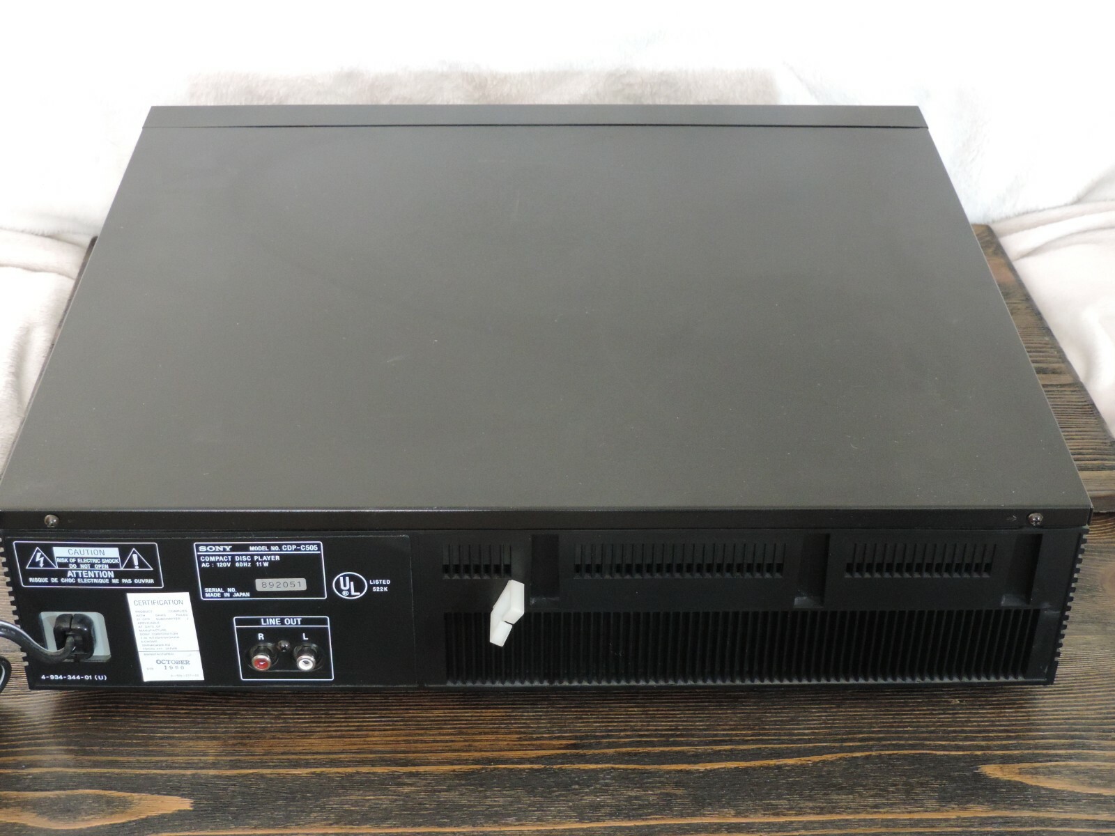 Sony 5 Disc CD Changer Carousel Player Stereo System Tested CDP-C505 ...