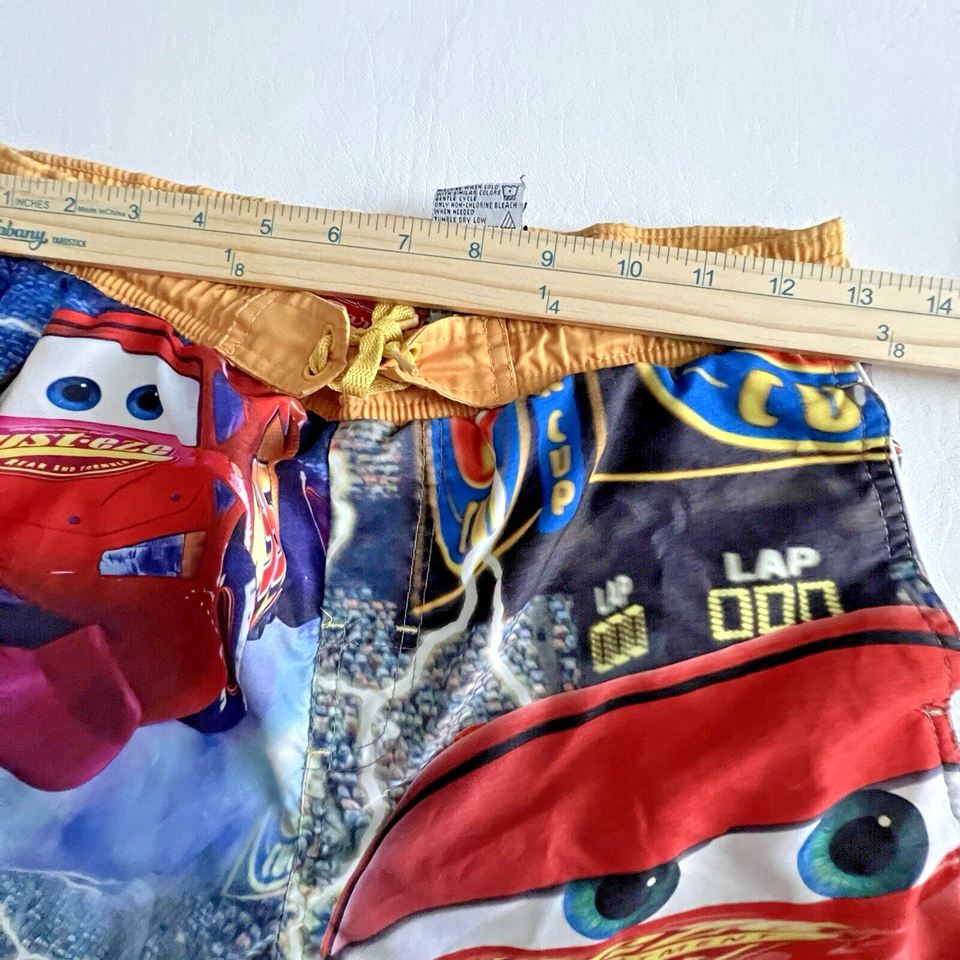 Disney Cars Swim Trunks Boys 8 Board Shorts Bathing Suit Lightning ...