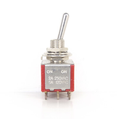 Miniature Toggle Switch Three Pole Double Throw (On-On) | eBay