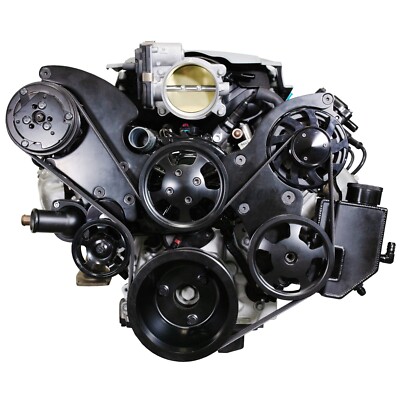 LT 6.2L GEN V Serpentine Front Runner Pulley Drive Kit Black 18 Oz ...