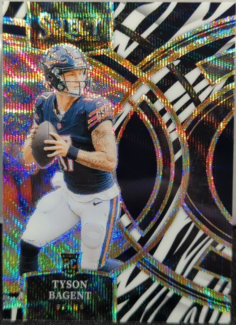 2023 Panini Select - Premier Level Tyson Bagent #123 Zebra Prizm (RC) for sale online | eBay