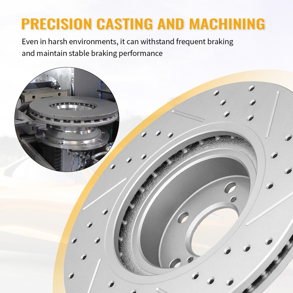 Rear Brake Rotors Ceramic Pad For 2004-2009 Lexus RX330 RX350 RX400h ...