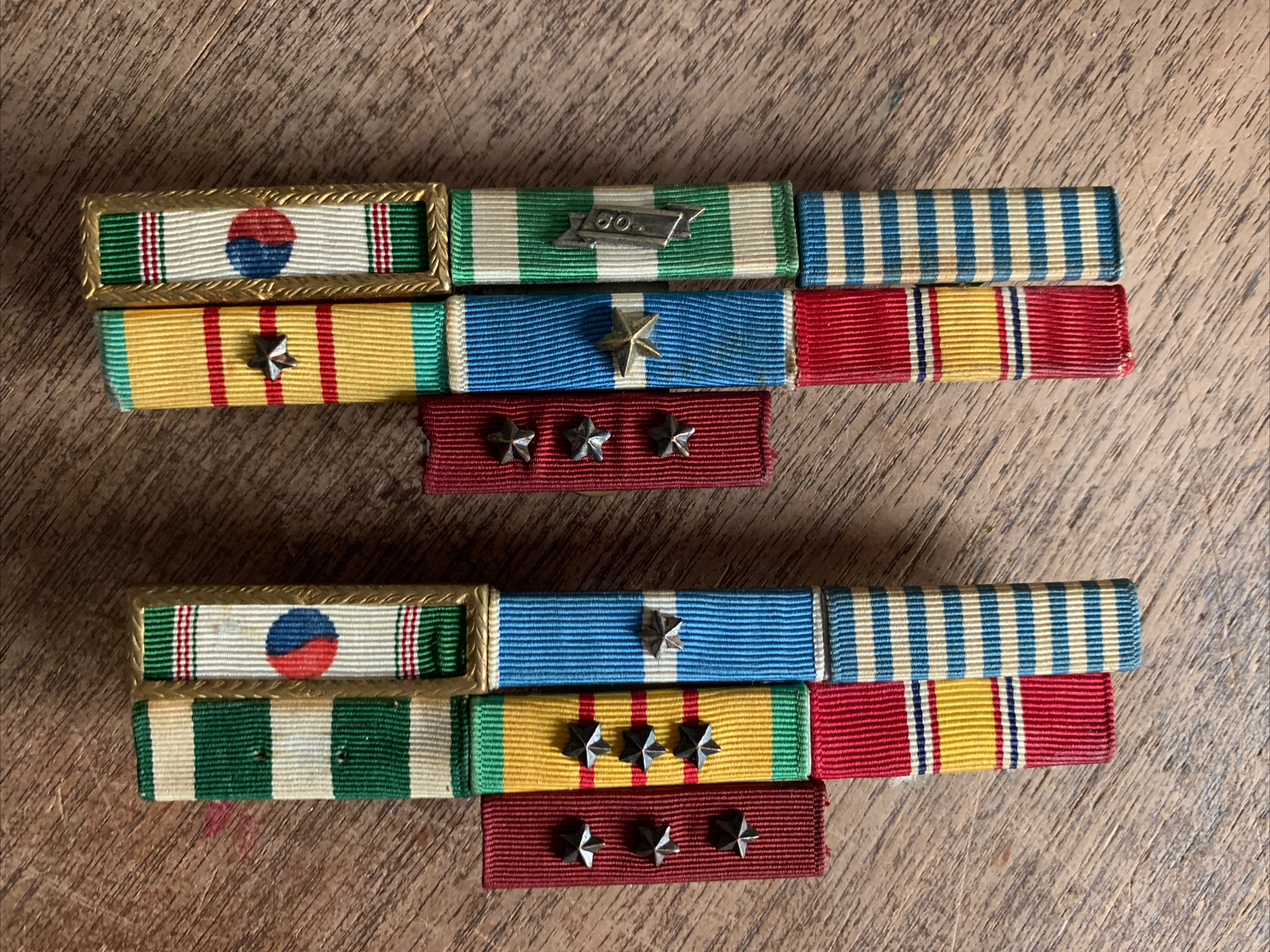 2 Vintage Korea Military Service Bar #7E | eBay