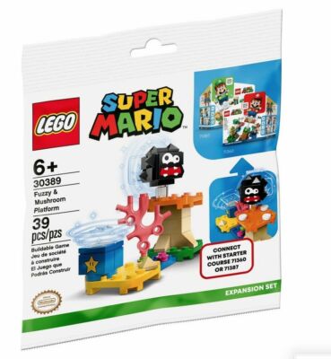 LEGO 30389 Super Mario Fuzzy and Mushroom Platform Polybag Brand New ...