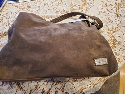 Bella Russo hobo handbag purse brown with silver rings | eBay