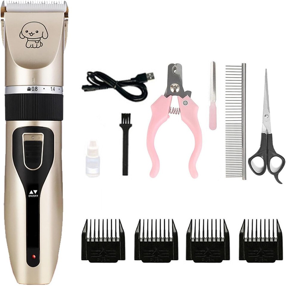 Pet Dog Cat Clippers Grooming Hair Trimmer Groomer Shaver Razor Quiet ...