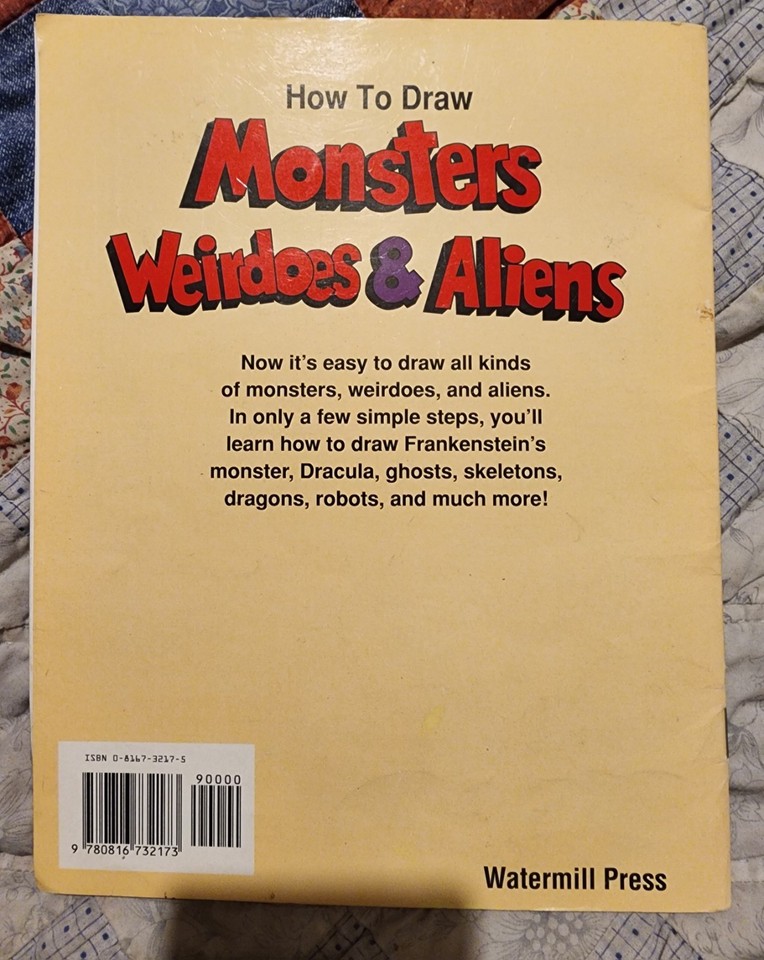 How To Draw Monsters, Weirdoes & Aliens By Renzo Barto | eBay