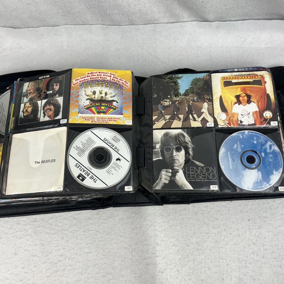 Lot 150+ CDs in Binder w/Booklets CLASSIC ROCK RAP ROCK PUNK 60s-00s ...