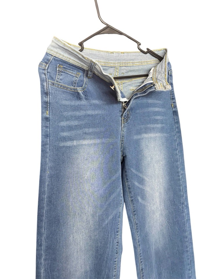 Women’s Distressed Blue Jeans, Size M, Cute Fashion, Style 2591 | eBay