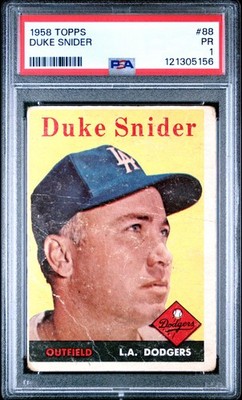 1958 TOPPS #88 DUKE SNIDER PSA 1 | eBay