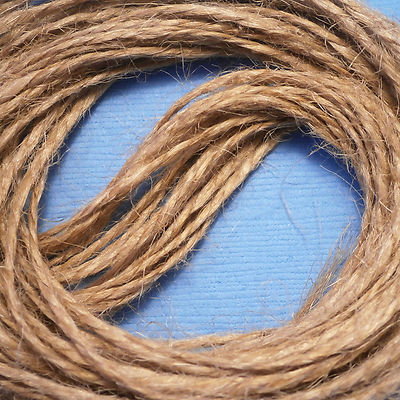 10M 2 Ply Natural Brown Jute Twine Shabby Rustic String Cord Shank ...