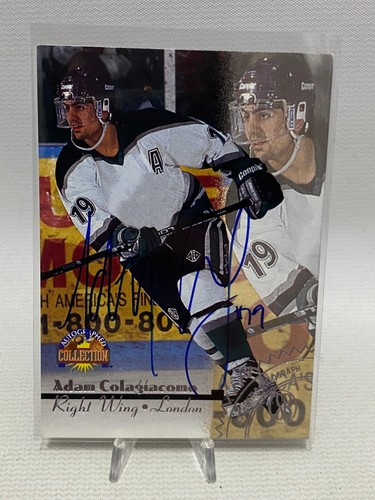 1996 Score Board Autographed Collection - Autographs Adam Colagiacomo ...