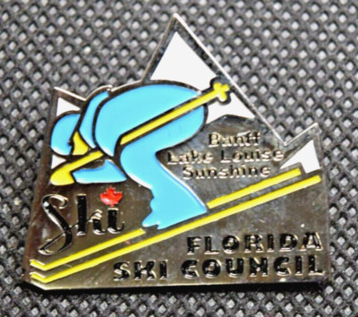 Florida Ski Council Pin Sunshine Lake Louise Banff Canada (nicer than ...