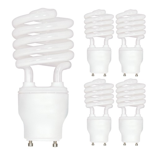 4 Pack S8210 23GU24/41 Spiral Compact Fluorescent 23W T2 GU24 4100K ...