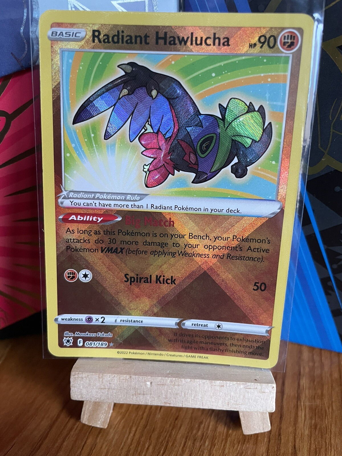 Pokémon TCG Radiant Hawlucha Sword & Shield - Astral Radiance 081/189 ...