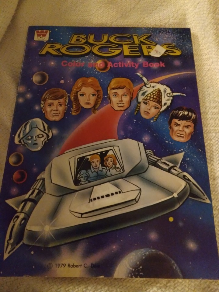 Vintage 1979 Whitman Buck Rogers Coloring and Activity Book TV Series ...
