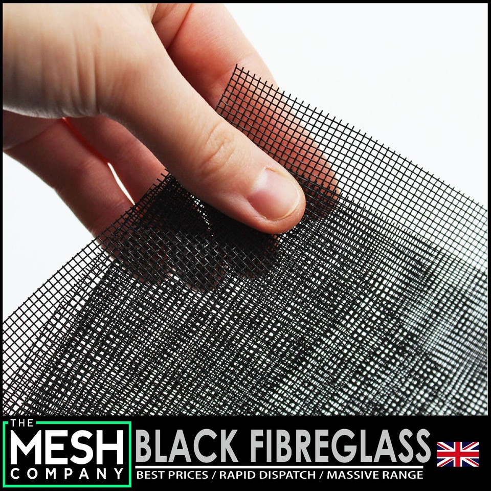 The Mesh Company Black Insect Mesh | Premium Fibreglass Soffit Insect ...