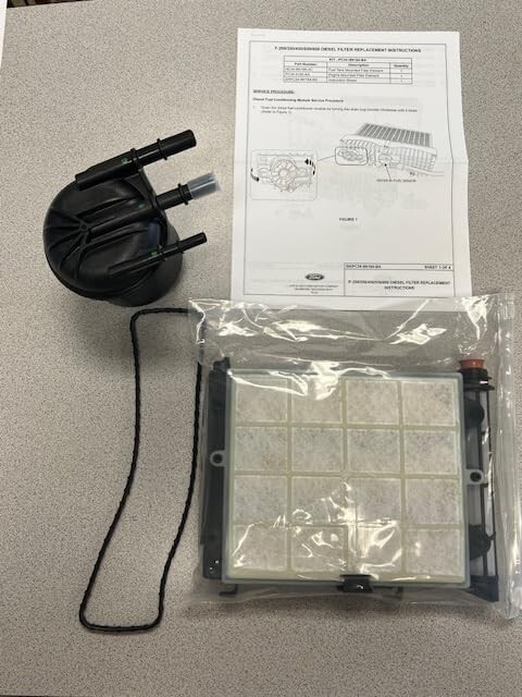 OEM Motorcraft FD4647 Fuel Filters Set Ford LC3Z9N184A F250 F350 F450 ...