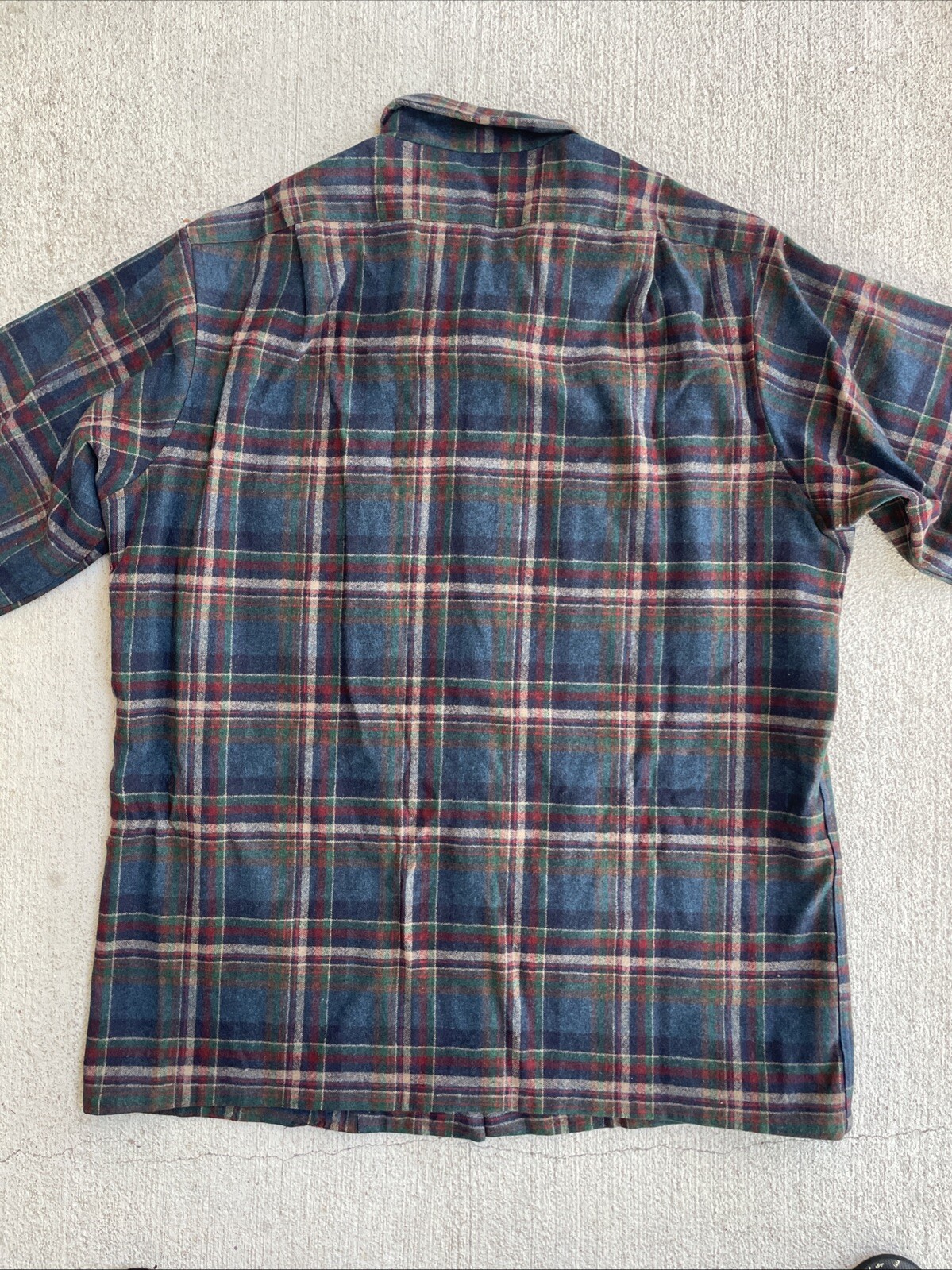 Pendleton Men's Wool Board Shirt 2XL XXLARGE TALL Blue Green Red Plaid Jac VTG | eBay