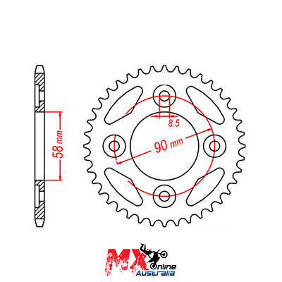 MTX Rear Sprocket 37T for Honda NBC110 2016-2019 >420 | eBay Australia