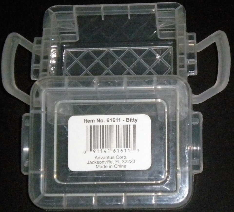 Super Stacker 3" x 2.5" x 1.25" Bitty Clear Box Locking Lid Cropper ...