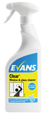 Evans Clear - Window, Glass & Stainless Steel Cleaner 6 x 750ml | eBay UK