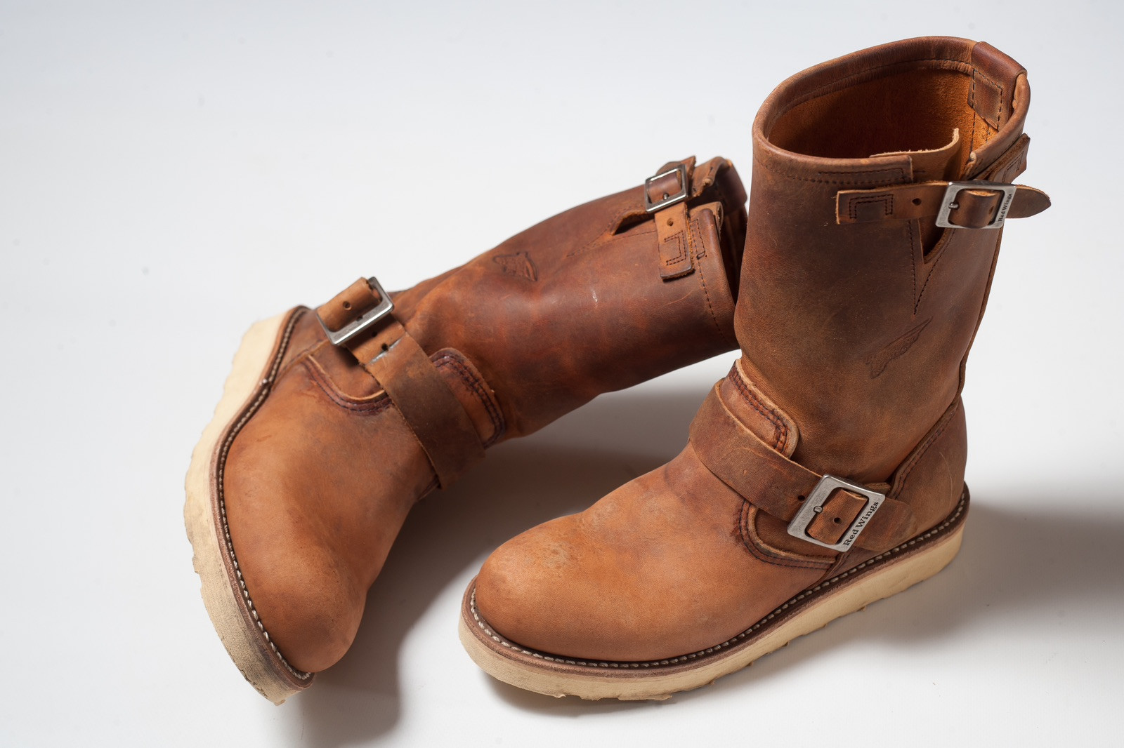 RED WING 2971 Womens Brown Leather Engineer Boots Siz… - Gem
