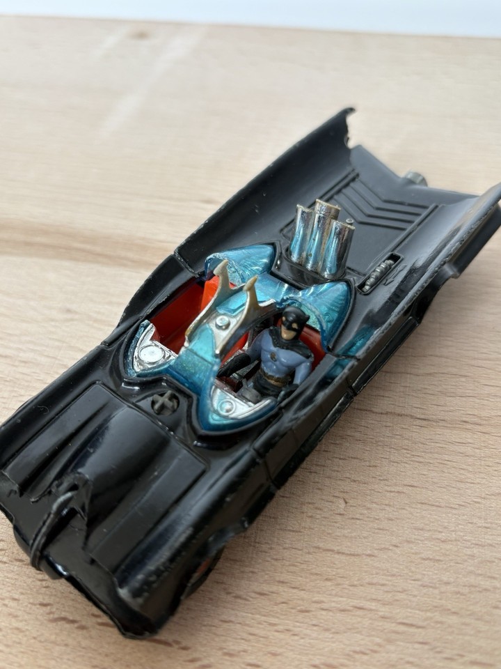 Vintage Batmobile Corgi 267 Red Bat Hubs Car Batman Original With ...