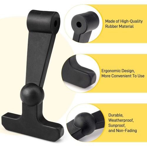 4 PCS Replacement Cooler Latch for YETI RTIC, Durable Rubber T-Latch ...