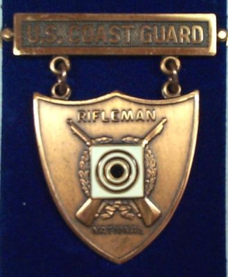 Coast Guard Rifle EIC Excellence In Competition Badge Medal, Bronze ...