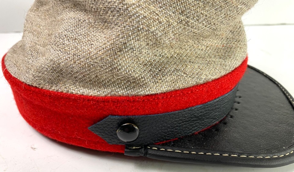 CIVIL WAR CSA CONFEDERATE JEAN WOOL ARTILLERY KEPI FORAGE CAP HAT ...