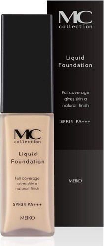Meiko Cosmetics MC Collection Liquid Foundation LF61 Light Beige 35g ...