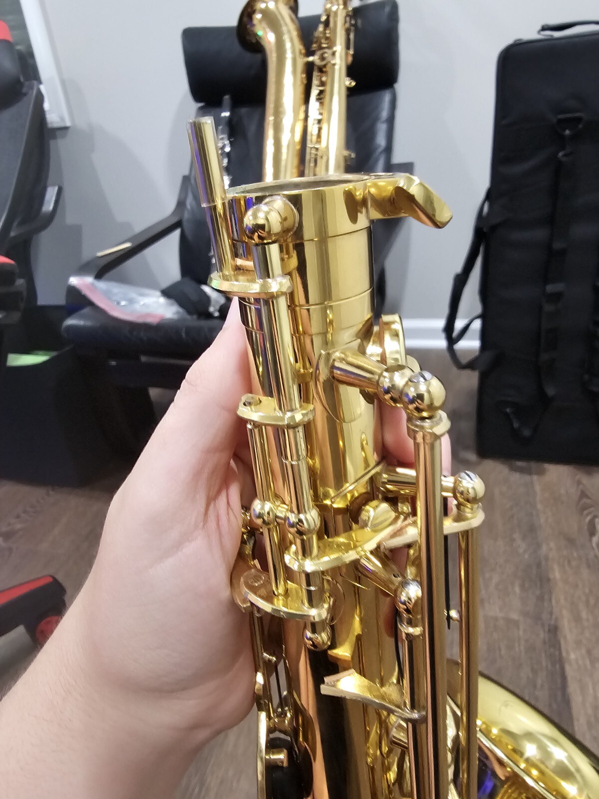 Mendini Tenor Sax With Case Mouthpiece And Lig W/ Mostly Original ...