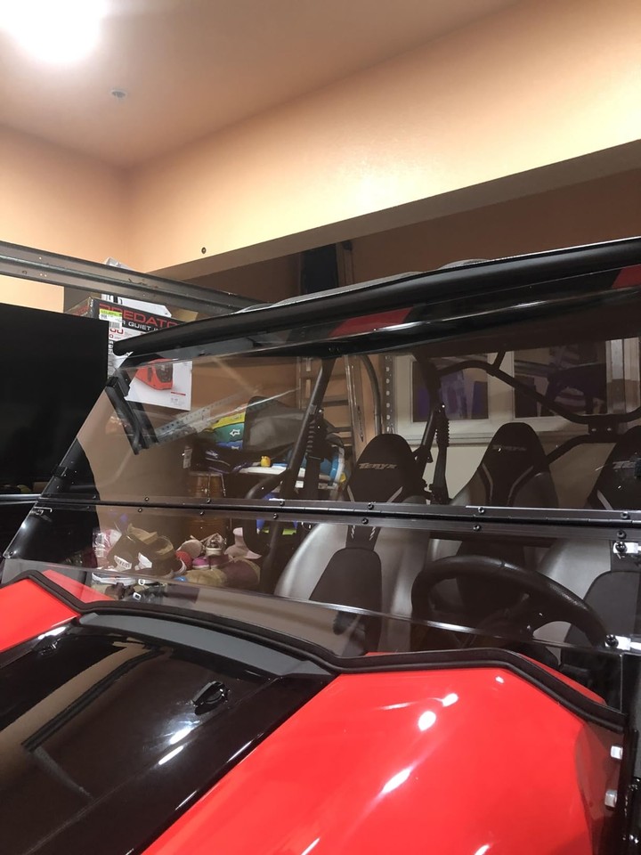 Scratch Resistant Fold Windshield for 2016-2024 Kawasaki Teryx 800 ...