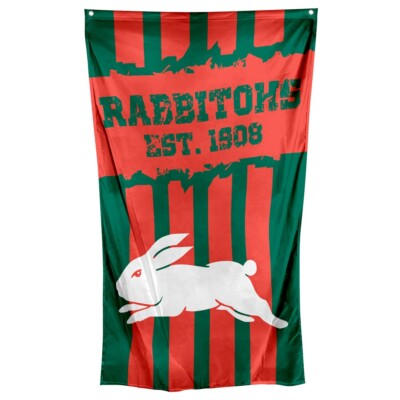 South Sydney Rabbitohs NRL Cape Wall Flag Banner Father's Day gifts ...