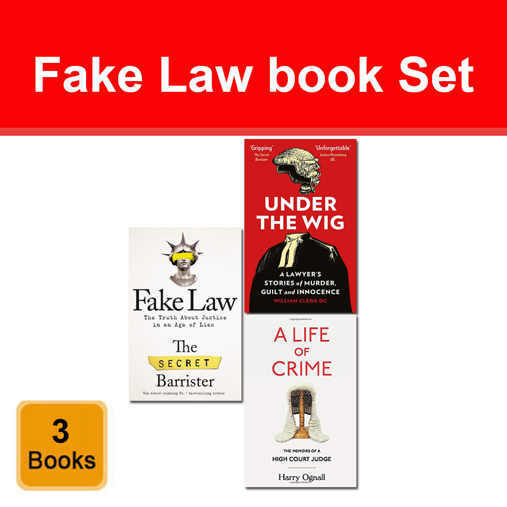 Fake Law, Under the Wig, A Life of Crime 3 Books Collection Set Lawyer ...
