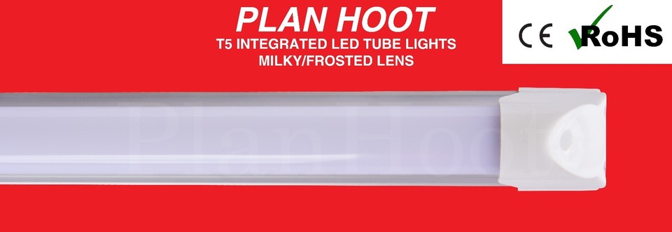 3Ft 16Wt T5 Integrated LED Fluorescent Replacement Tube Light Milky ...