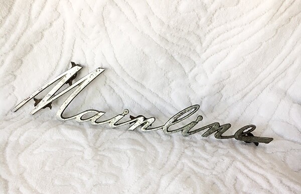 1952 Ford Mainline Fender Emblems Script Pair NOS 819 for sale online ...