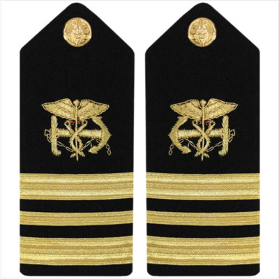 GENUINE U.S. PUBLIC HEALTH SERVICE PHS FEMALE HARD SHOULDER BOARD ...