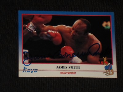 JAMES "BONECRUSHER" SMITH 1991 KAYO BOXING LEGEND SIGNED AUTOGRAPHED ...