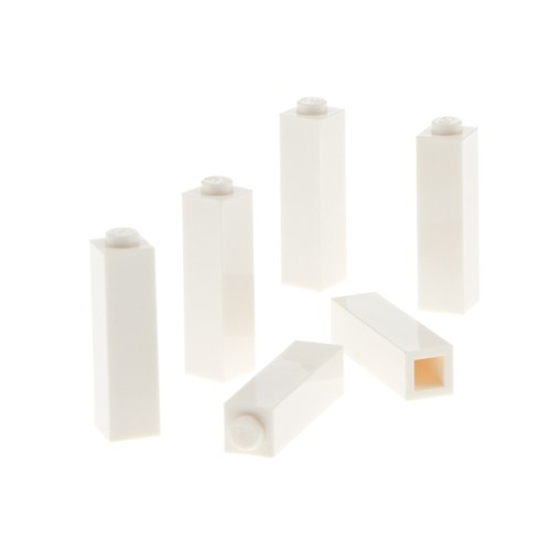6x LEGO Construction Stone Column 1x1x3 White Pillar Post Star Wars ...