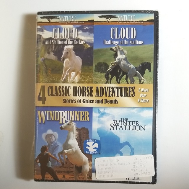 4 Classic Horse Adventures DVD 2 Disc-set Cloud Windrunner The Winter ...