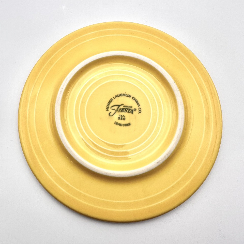 Homer Laughlin Fiesta Trivet Display Yellow Stamped on Bottom Pristine ...